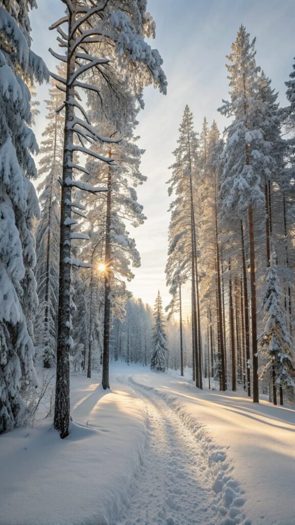 35 Gorgeous Winter Wallpaper Designs To Transform Your Space