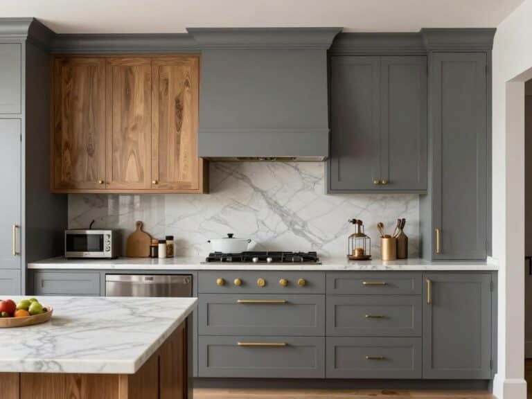Greige Kitchen Cabinets: Designer Pairings & High-End Ideas